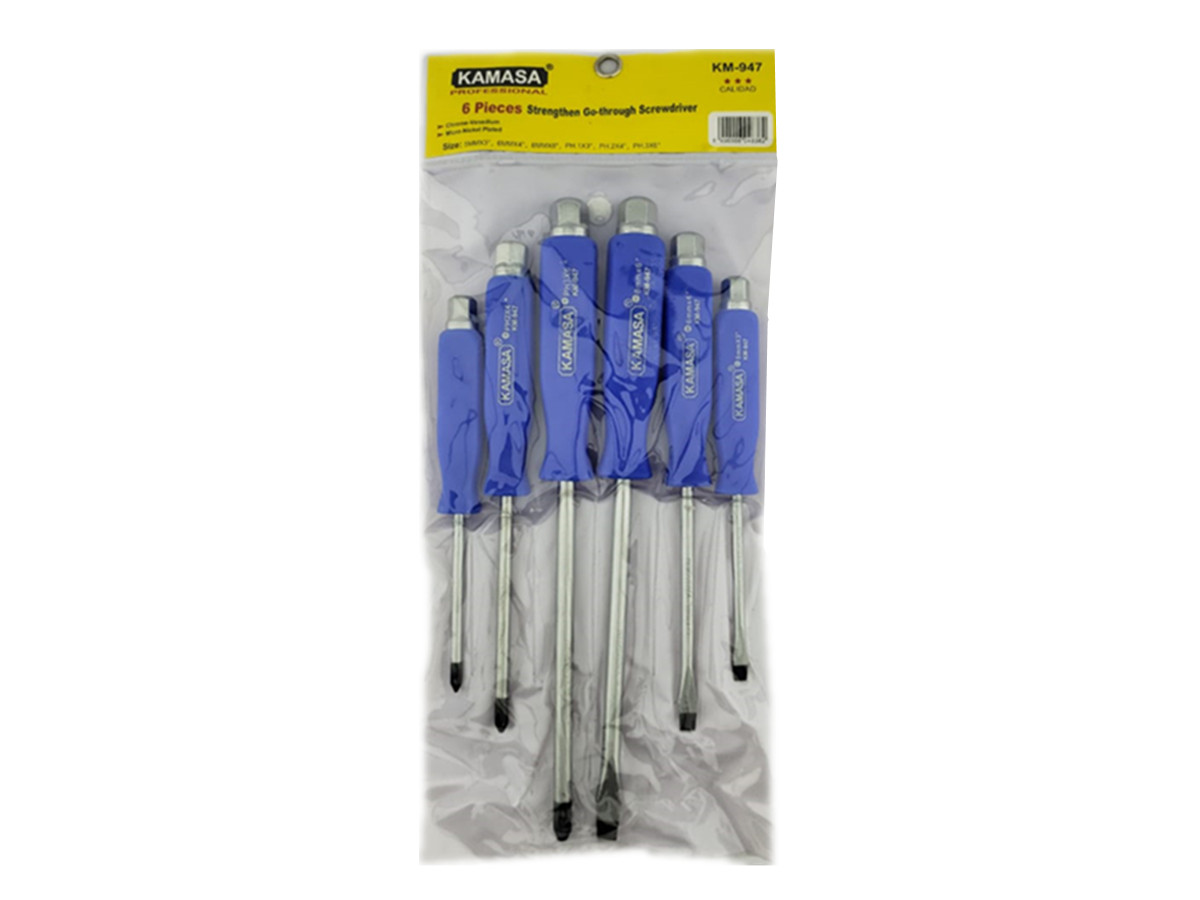 Set/kit/juego De Destornilladores De Golpe 6 Piezas Kamasa