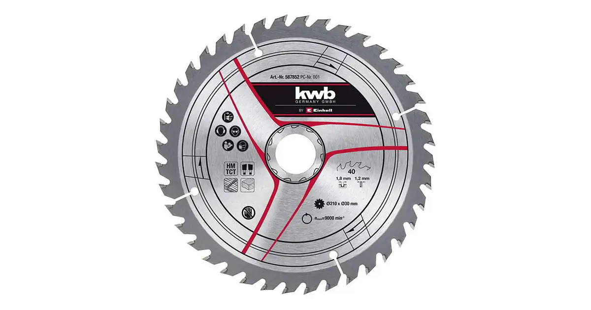 Disco Sierra Circular 210mm 40 Dientes Kwb 587852 Color UNIC
