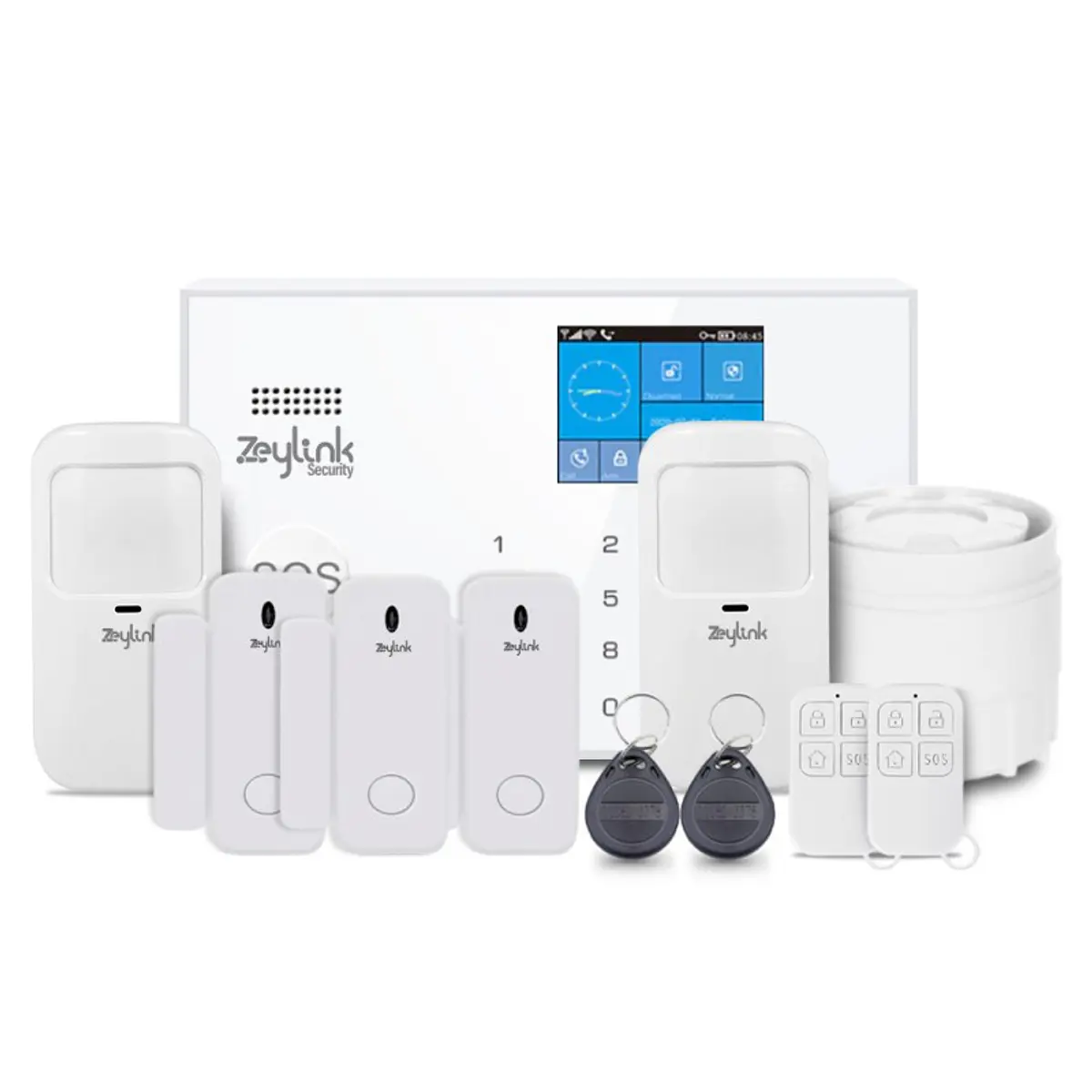 Sistema Alarma K9 Plus 4G WiFI Para Casa Negocio 5 Sensores