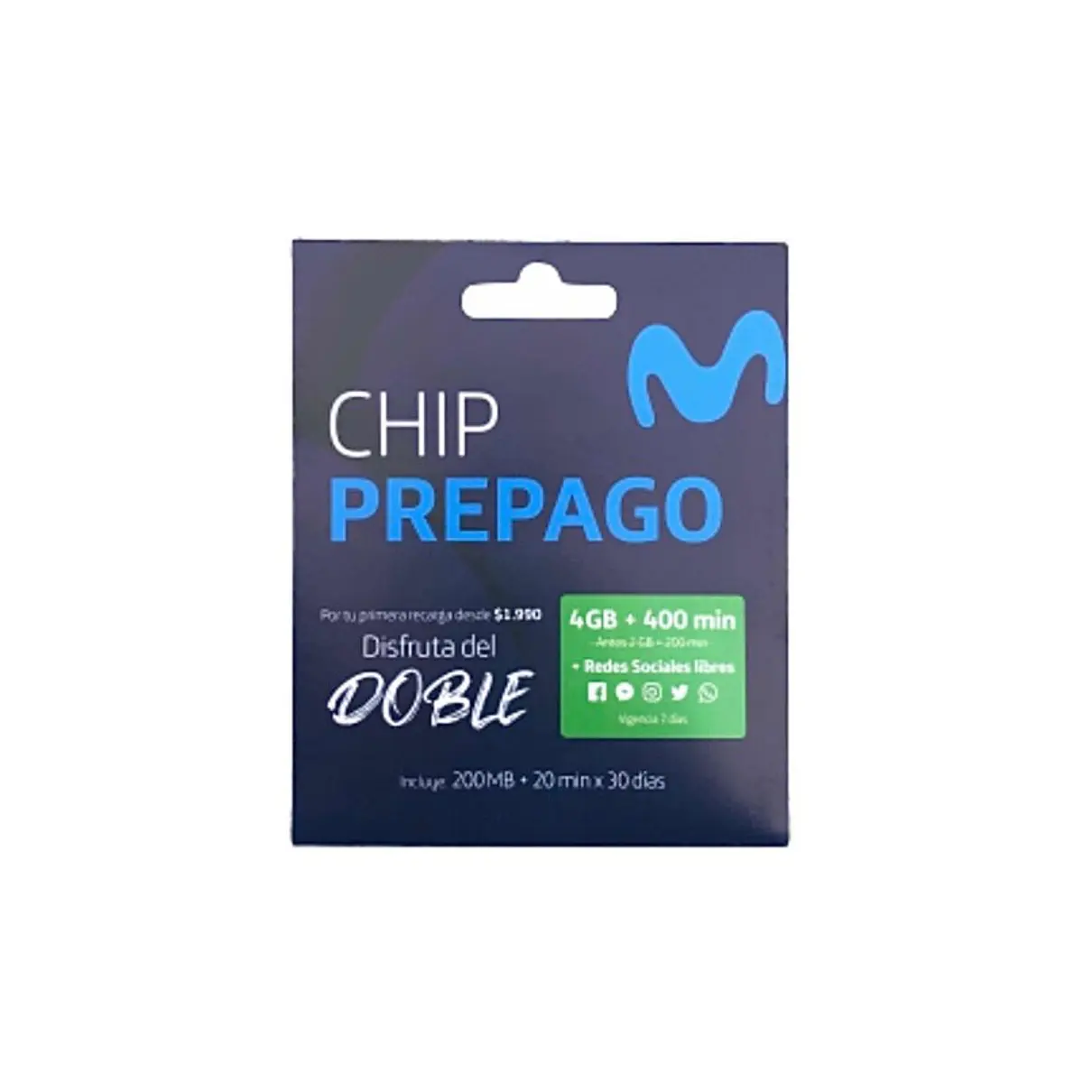Chip Prepago Movistar Sim Activación De Conectividad 4G P...