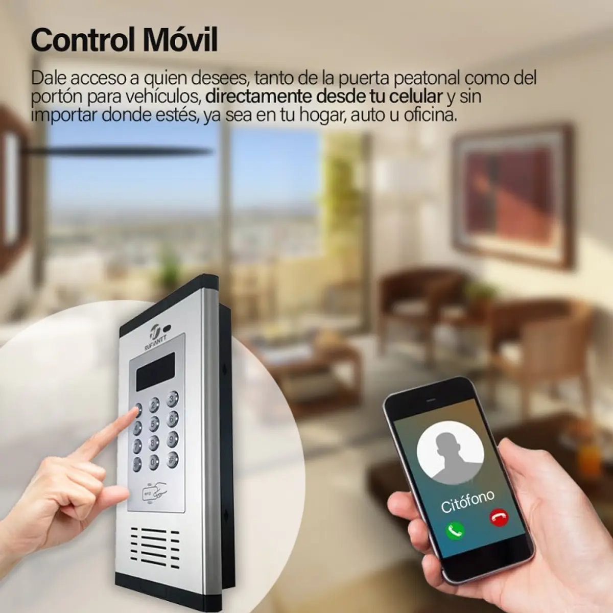 Citofono Inalambrico 4G Para Puerta Y Porton Condominio E...