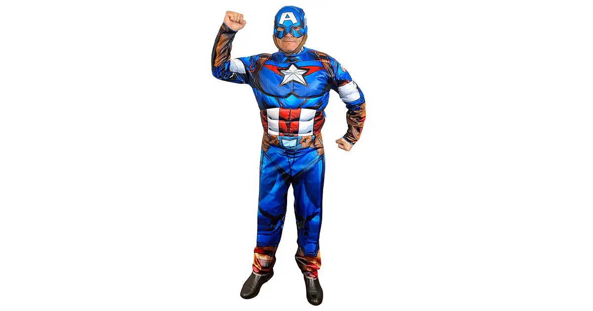 Disfraz Capitán América Adulto Talla Única Deluxe 1 Uni