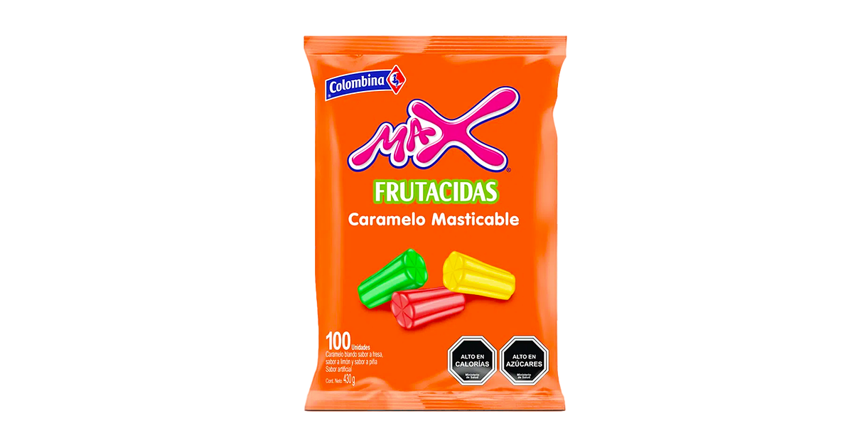 Masticable Max Frutacidas 100 Uni