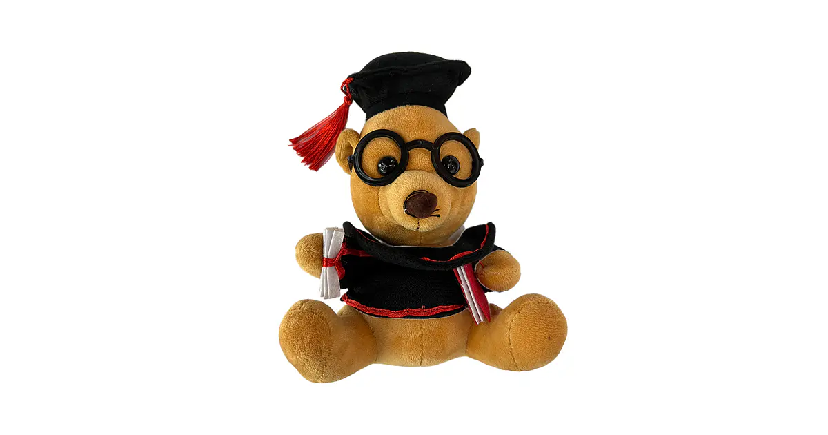 Peluche Oso Graduado 25 Cm 1 Uni