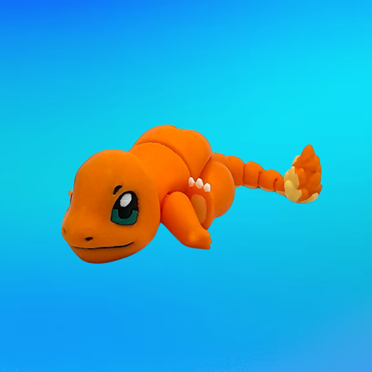 Charmander Articulado 3D ¡Comienza tu aventura Pokémon con