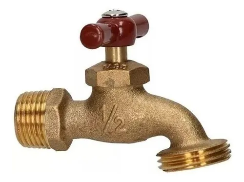 Llave para manguera económica pulida 1/2