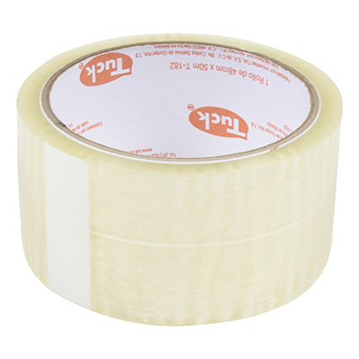 Cinta Transparente 2 Tuck 40 Paq. 2 piezas.