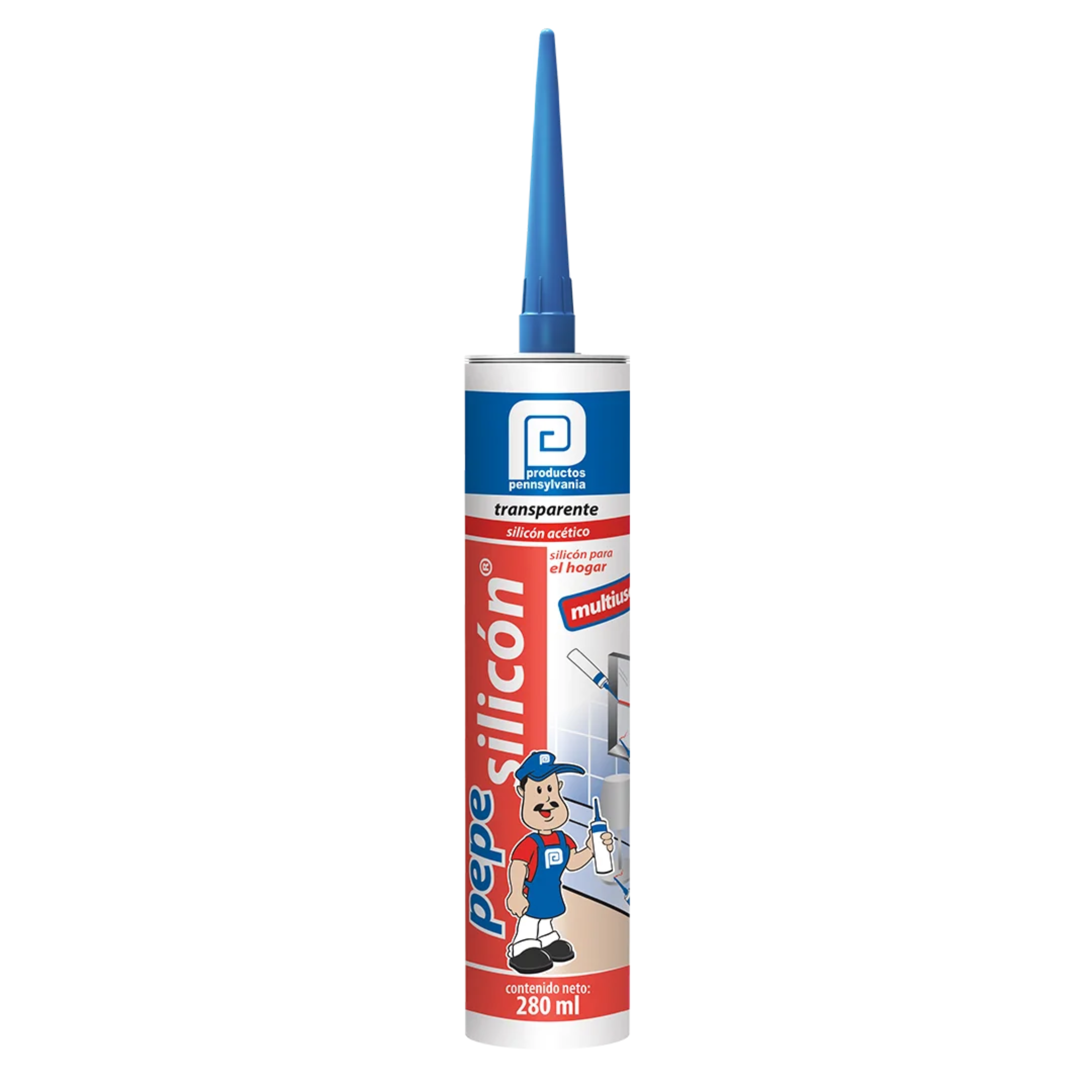 Silicón Acético Pepe Transparente 280 ml