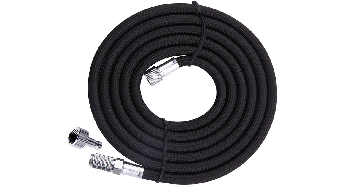 Airbrush hose black with quick coupling 3m - G1/8