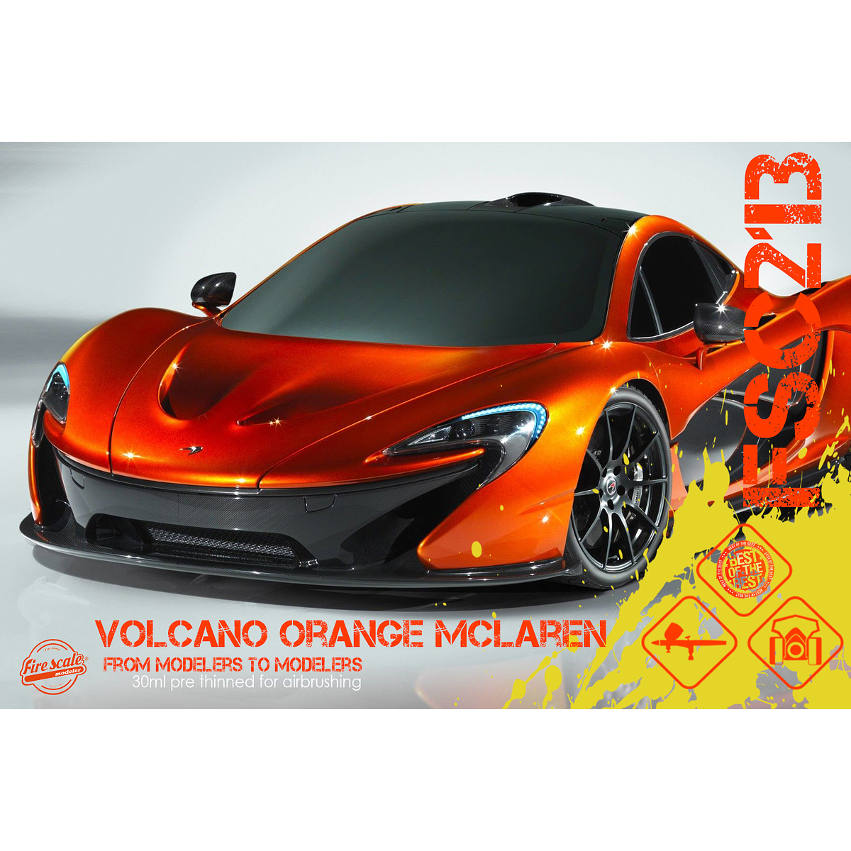 Volcano Orange Mclaren + Base colors