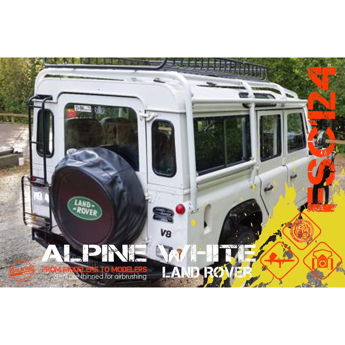 Alpine White Land Rover