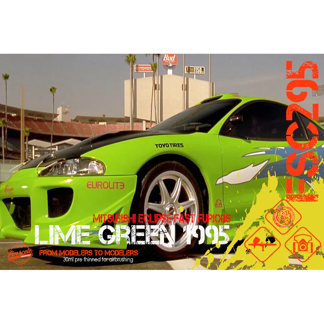 Lime Green 1995 - Mitsubishi Eclipse Fast Furious