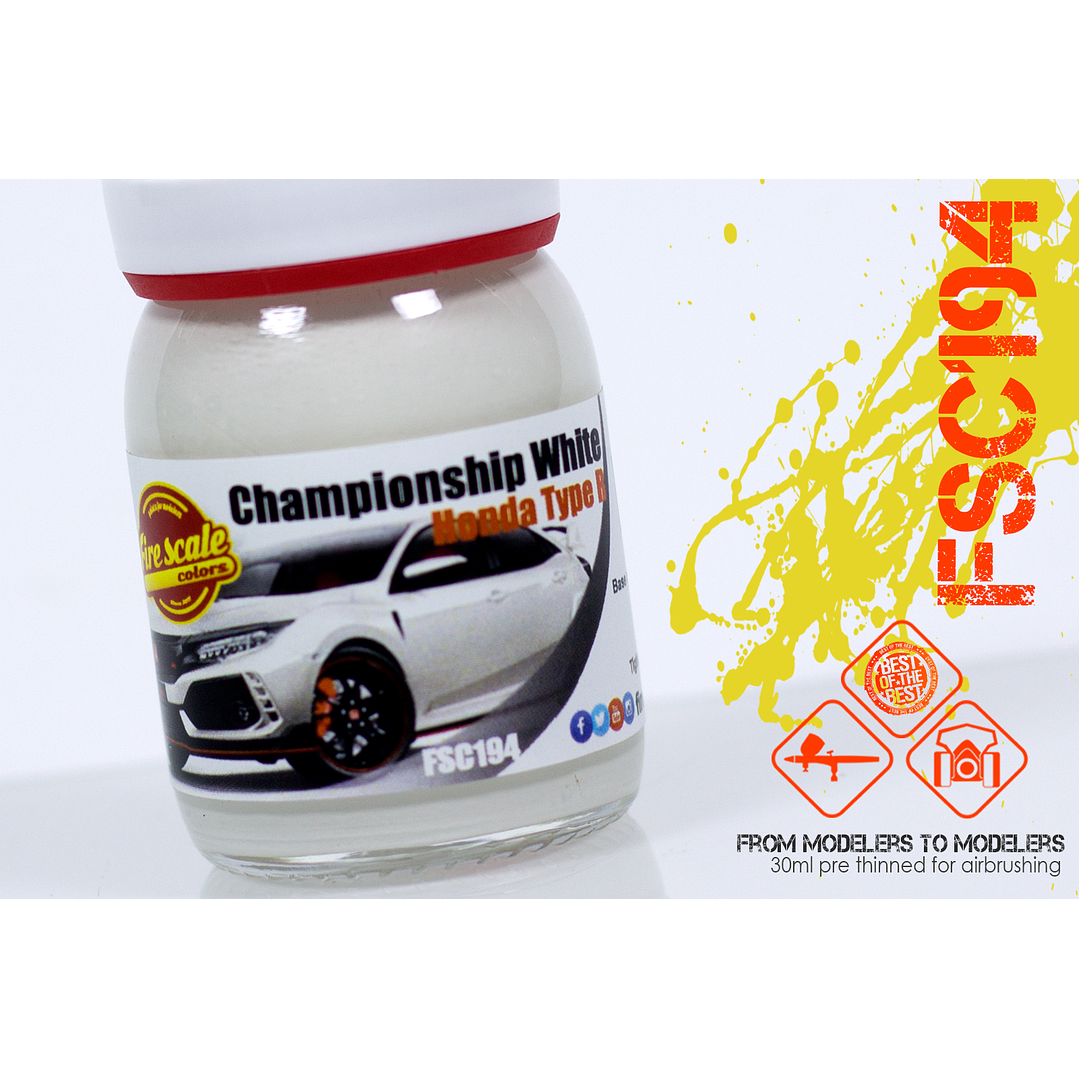 Championship White Honda Type R