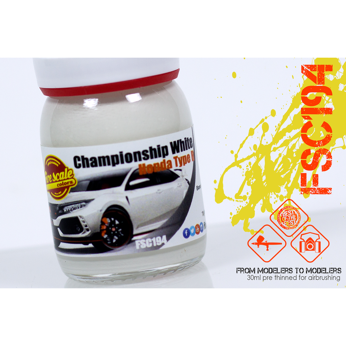 Championship White Honda Type R