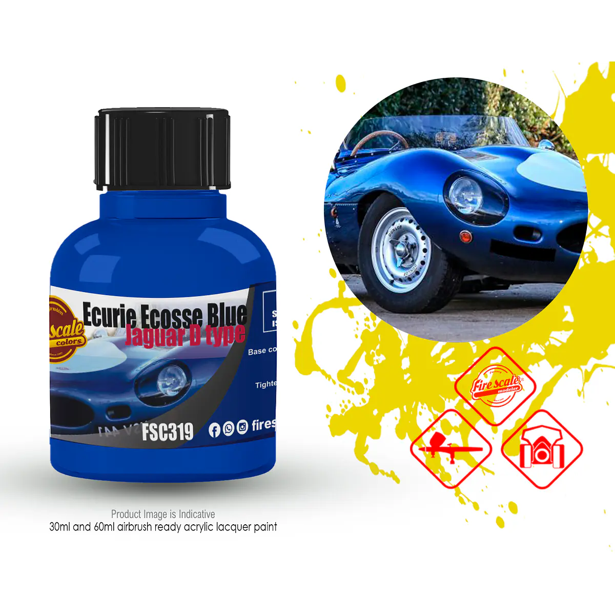 Jaguar D Type Ecurie Ecosse Blue