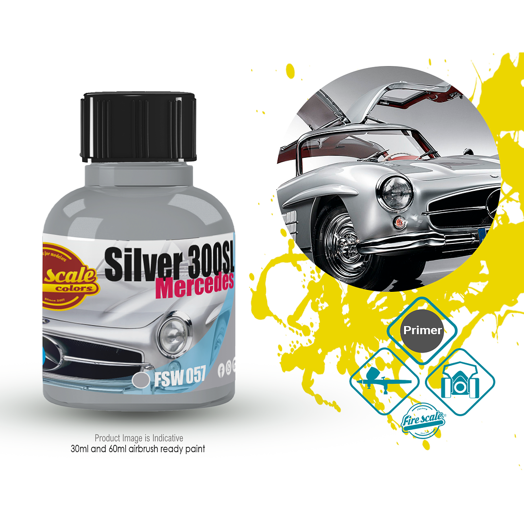 Silver 300SL Mercedes