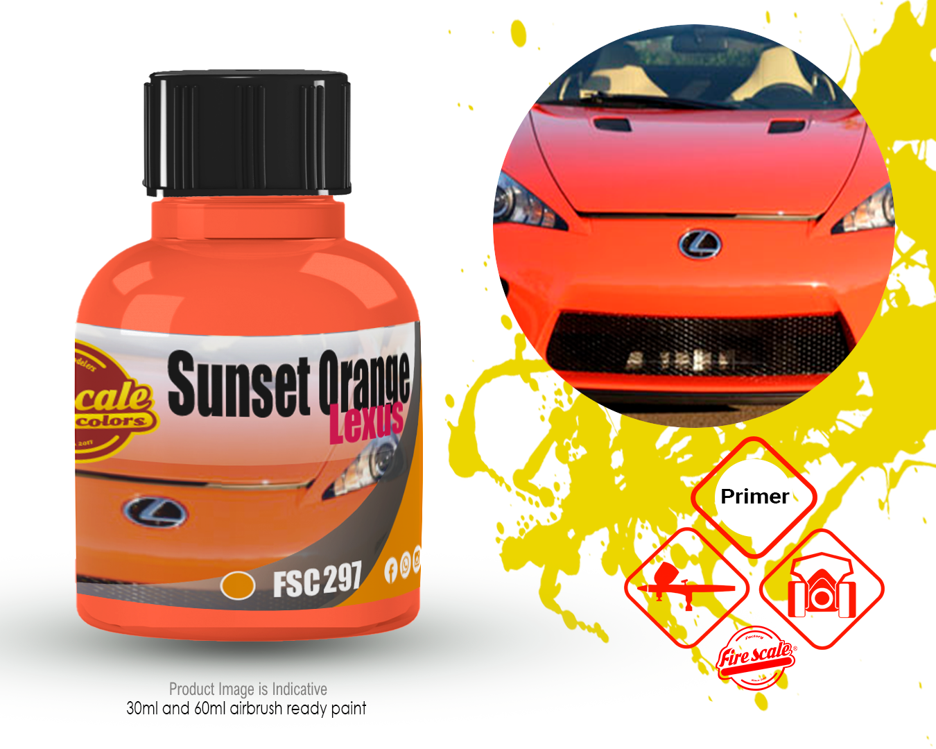 Sunset Orange Paint
