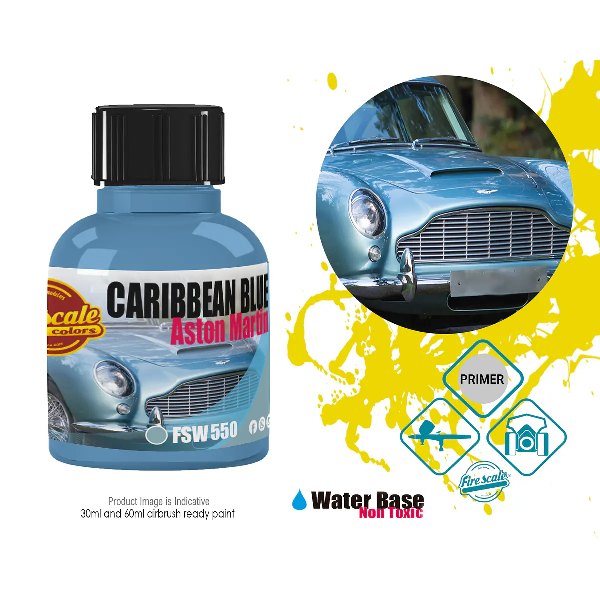 Caribbean Blue Aston Martin
