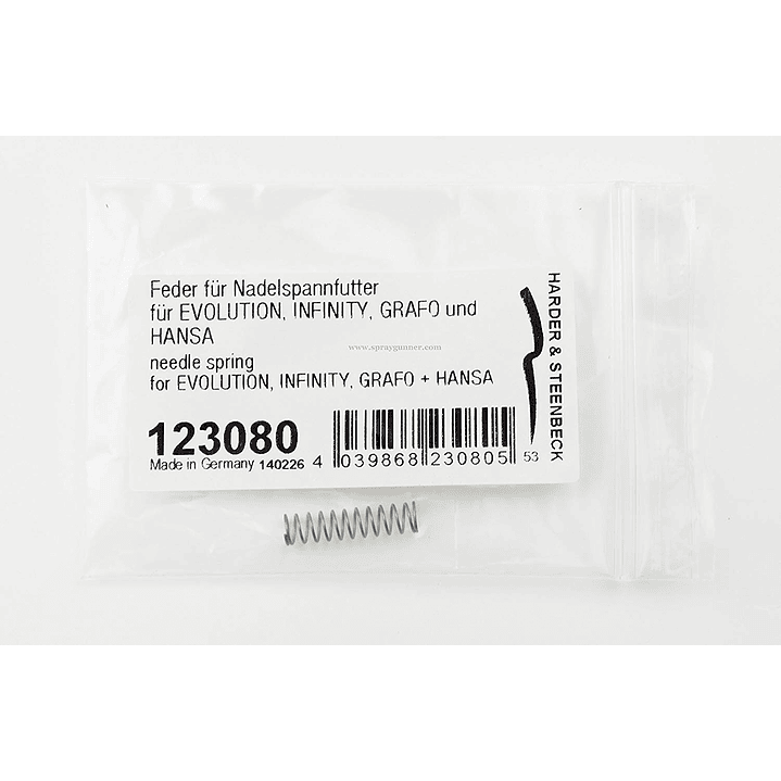 Needle spring for EVOLUTION, INFINITY, GRAFO, HANSA