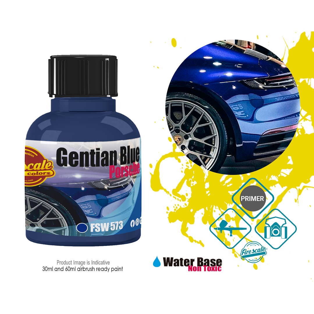 Gentian Blue Porsche