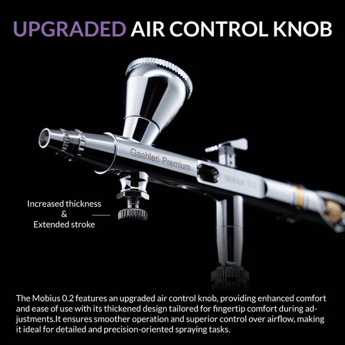 Mobius 0.2mm Premium Series Airbrush