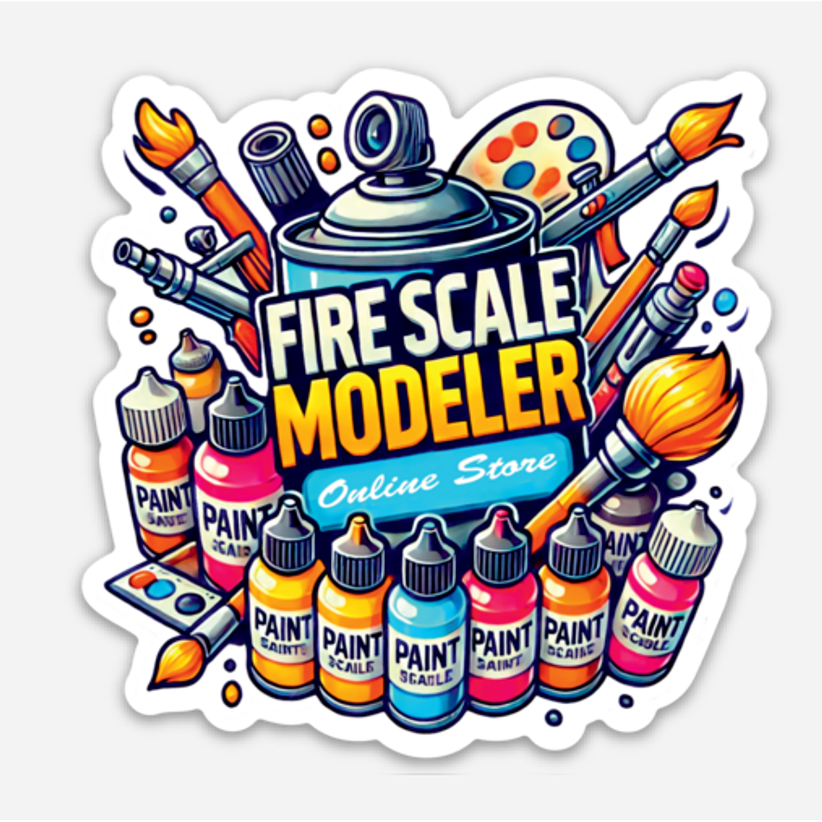 Sticker Fire Scale