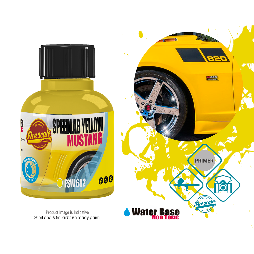 Speedlab Yellow Mustang