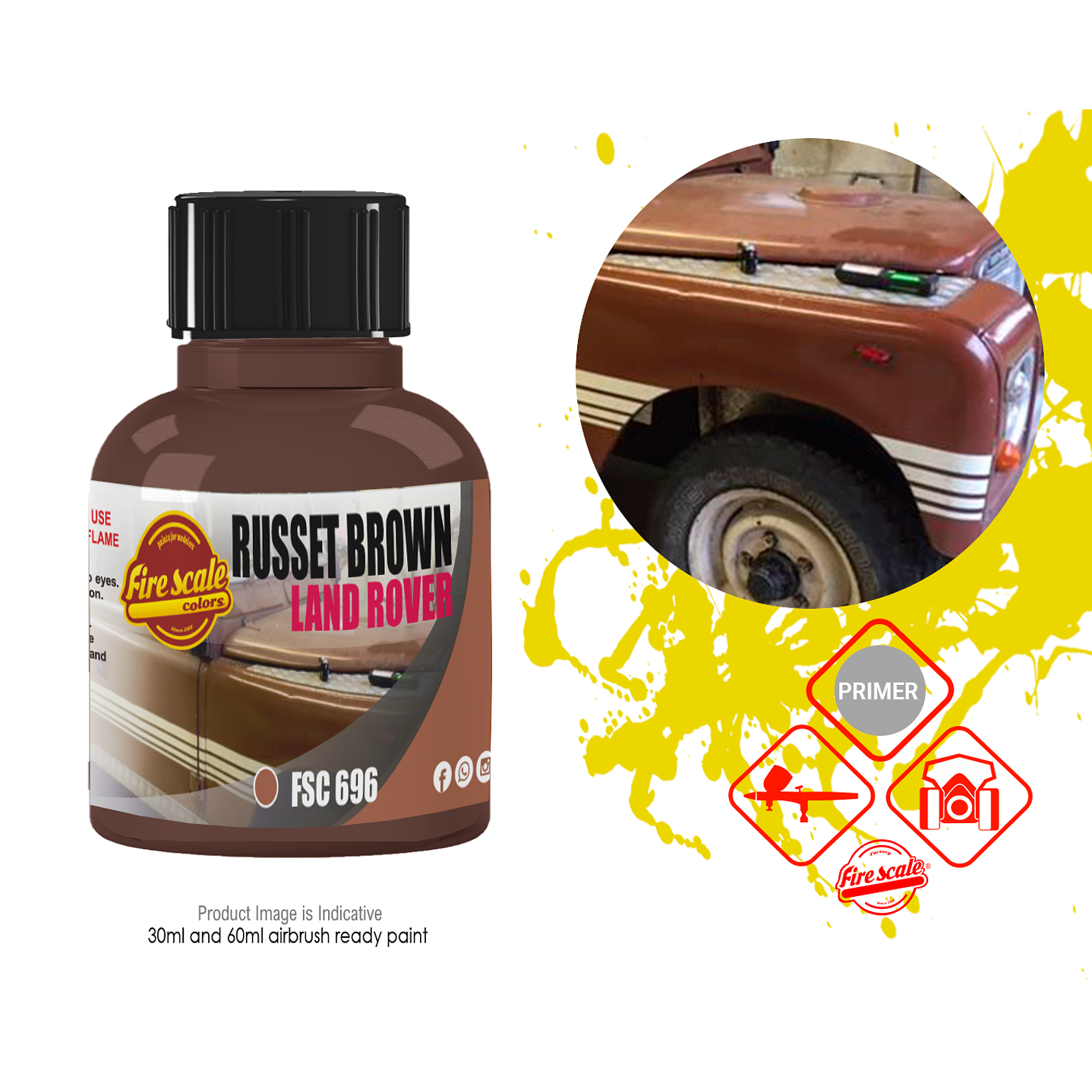 Russet Brown Land Rover