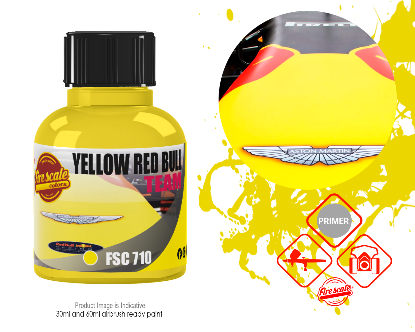 Yellow Red Bull