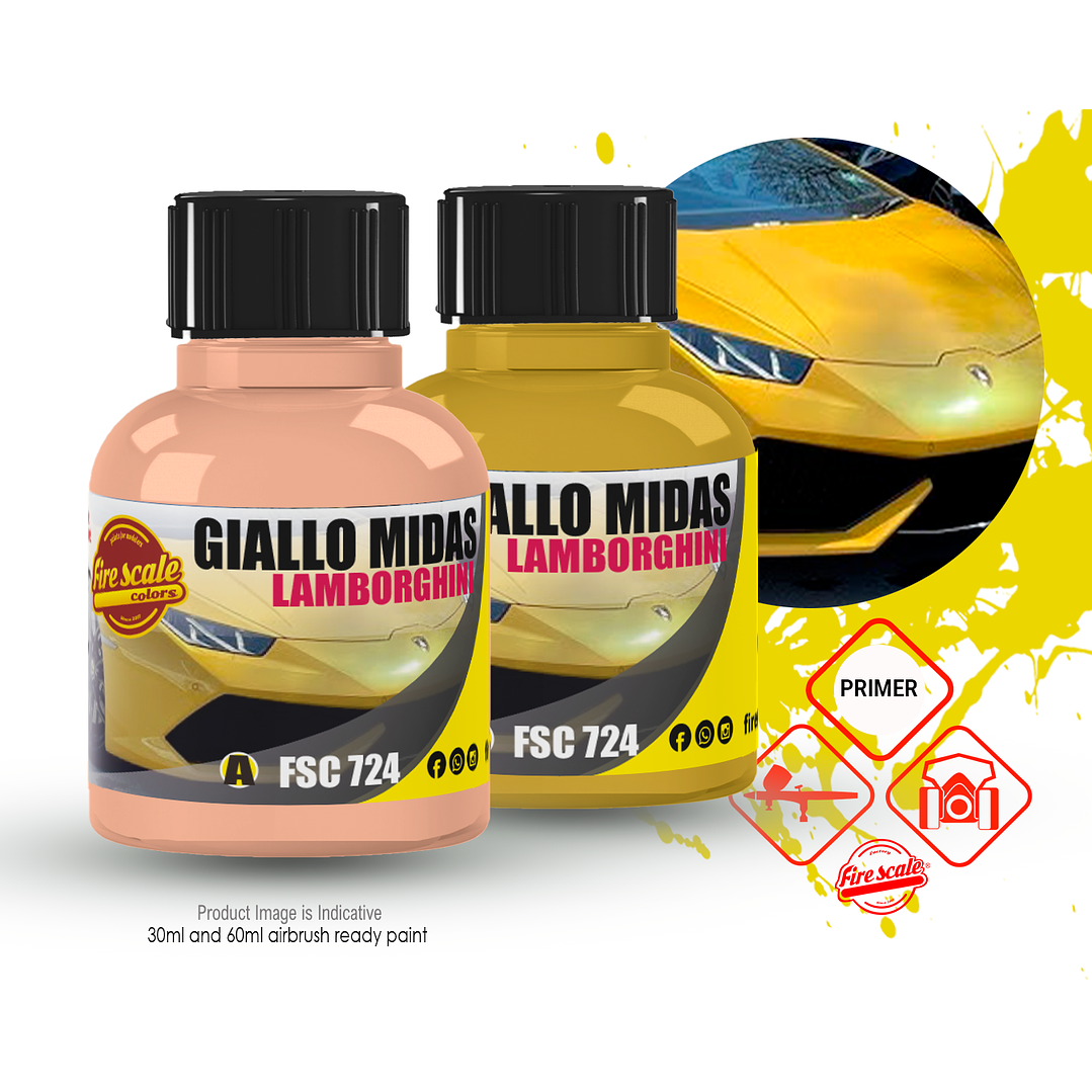 Giallo Midas Lamborghini + Base