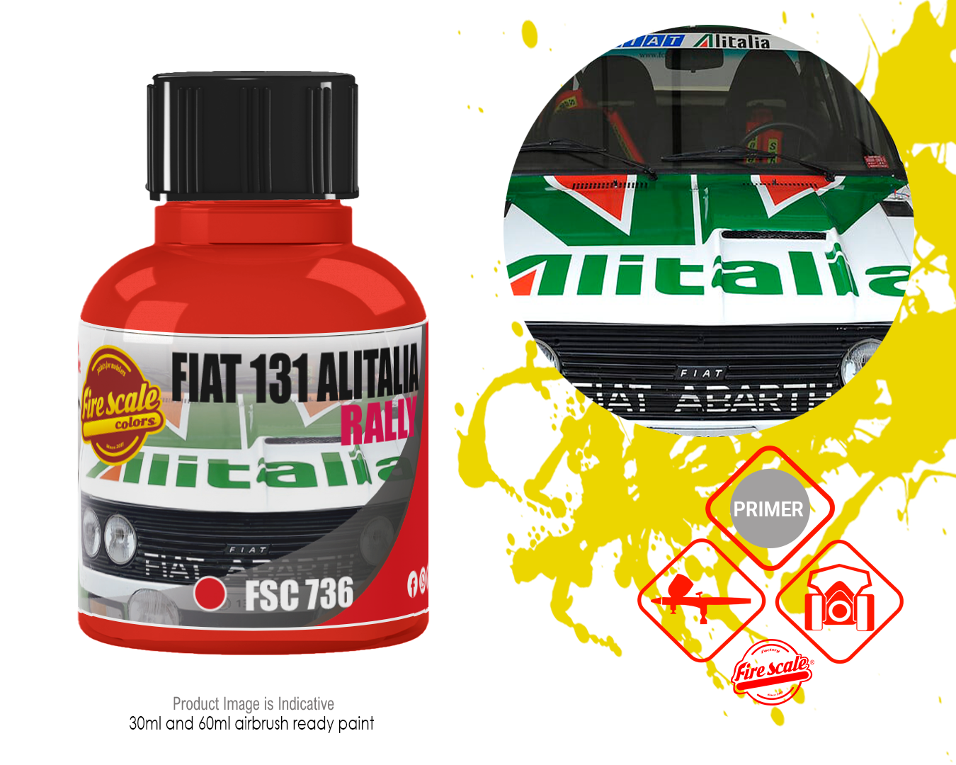 Fiat 131 Alitalia Rally Red