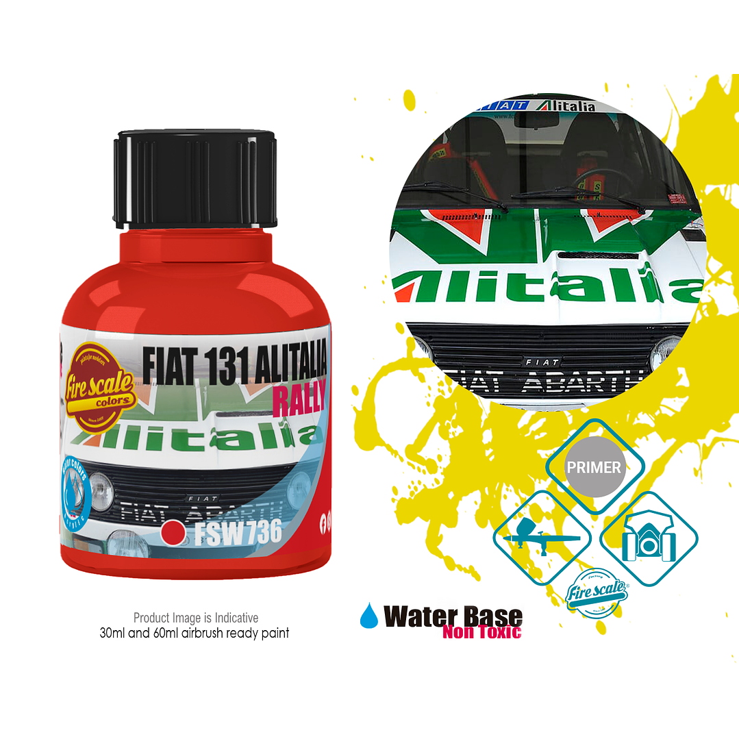 Fiat 131 Alitalia Rally Red