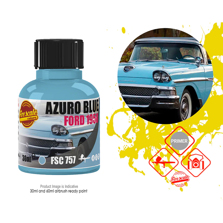 Azuro Blue Ford 1958
