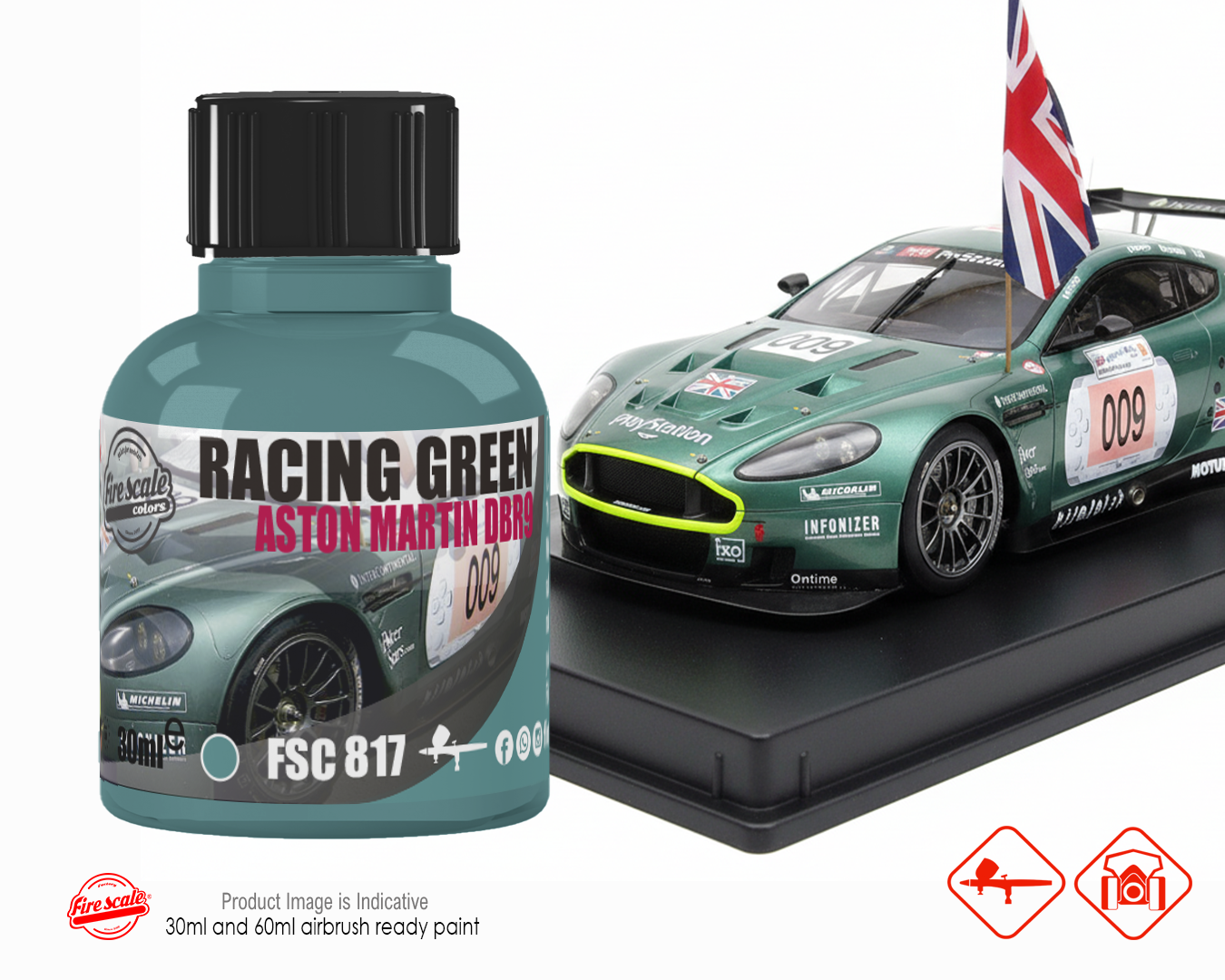 RACING GREEN ASTON MARTIN DBR9
