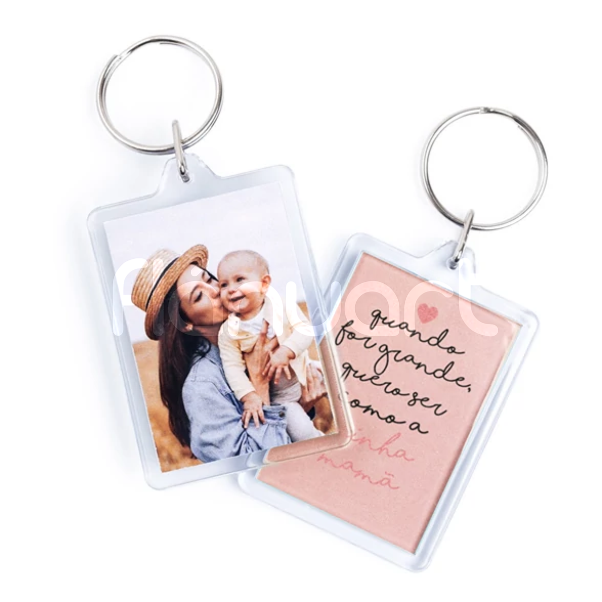 Porta-Chaves Acrílico c/ Impressão 2 faces