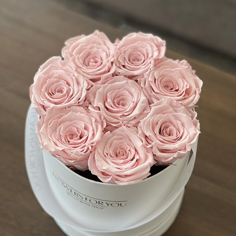 Box rosas preservadas rosa