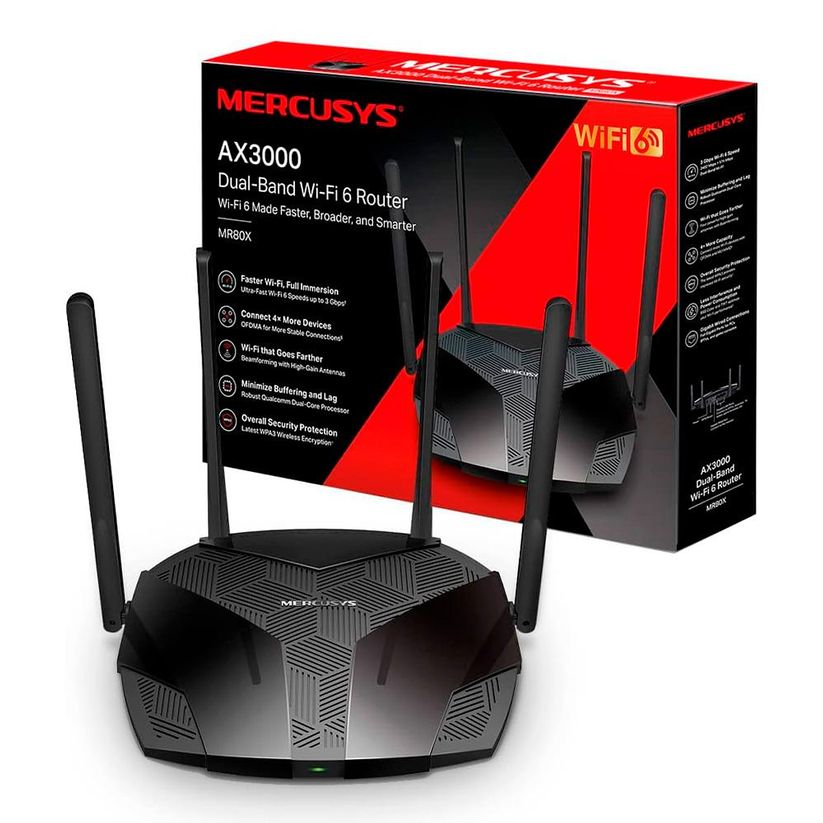 Router TP-Link MR80X AX3000 de Doble Banda Wi-Fi 6