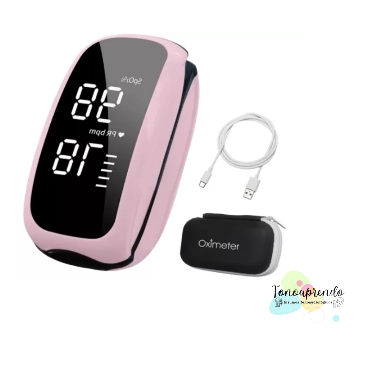 Saturometro / oxímetro Adulto Recargable | Fonoaprendo