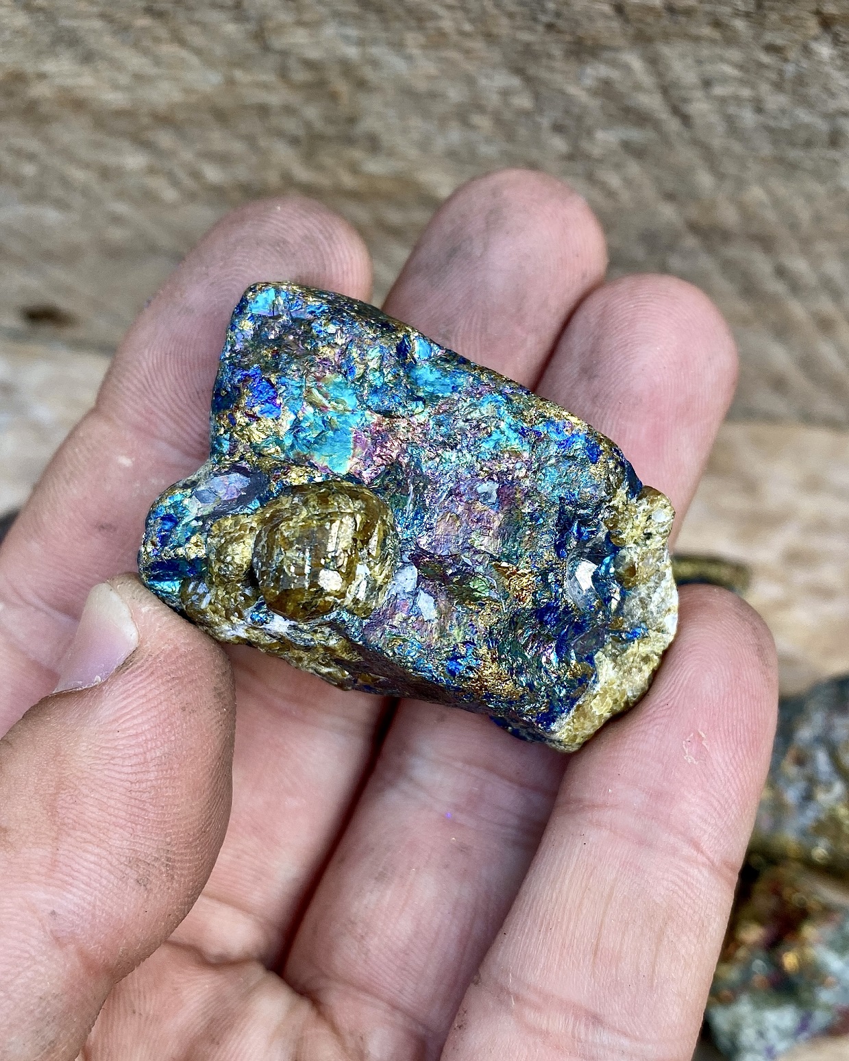 Calcopirita Irisada 4 a 5 cm tamaño grande