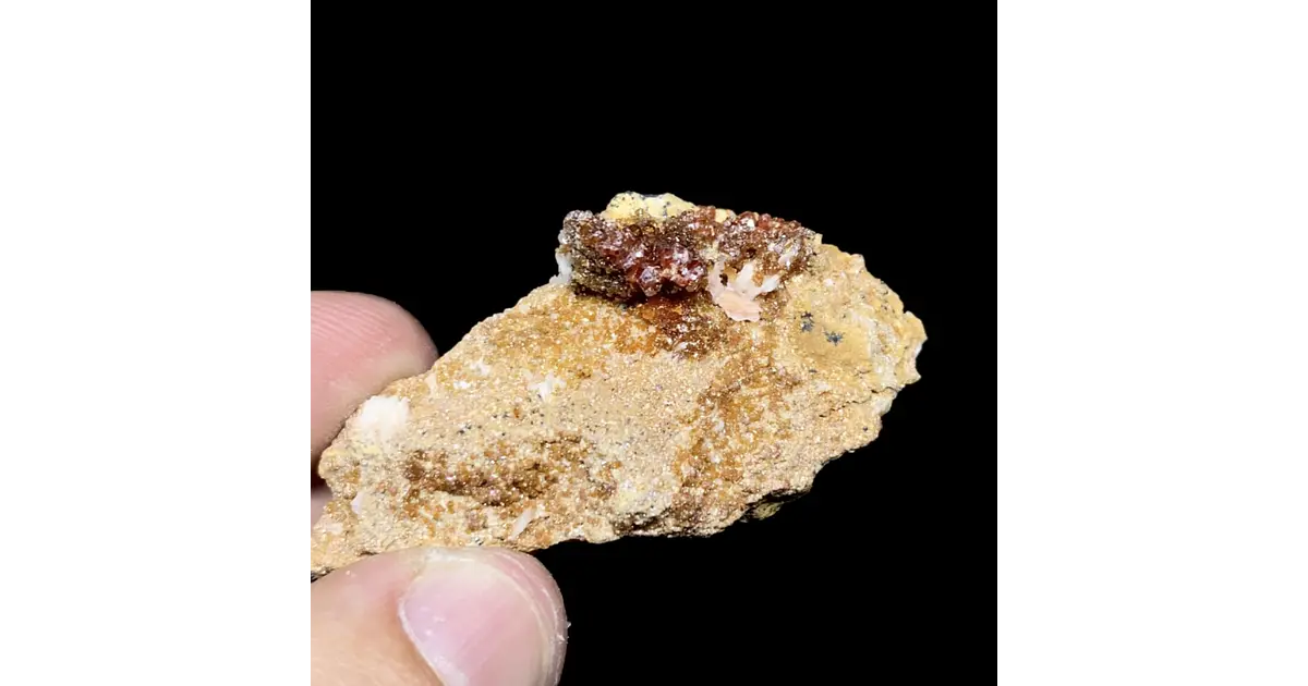 Vanadinita y baritina en cristales #6