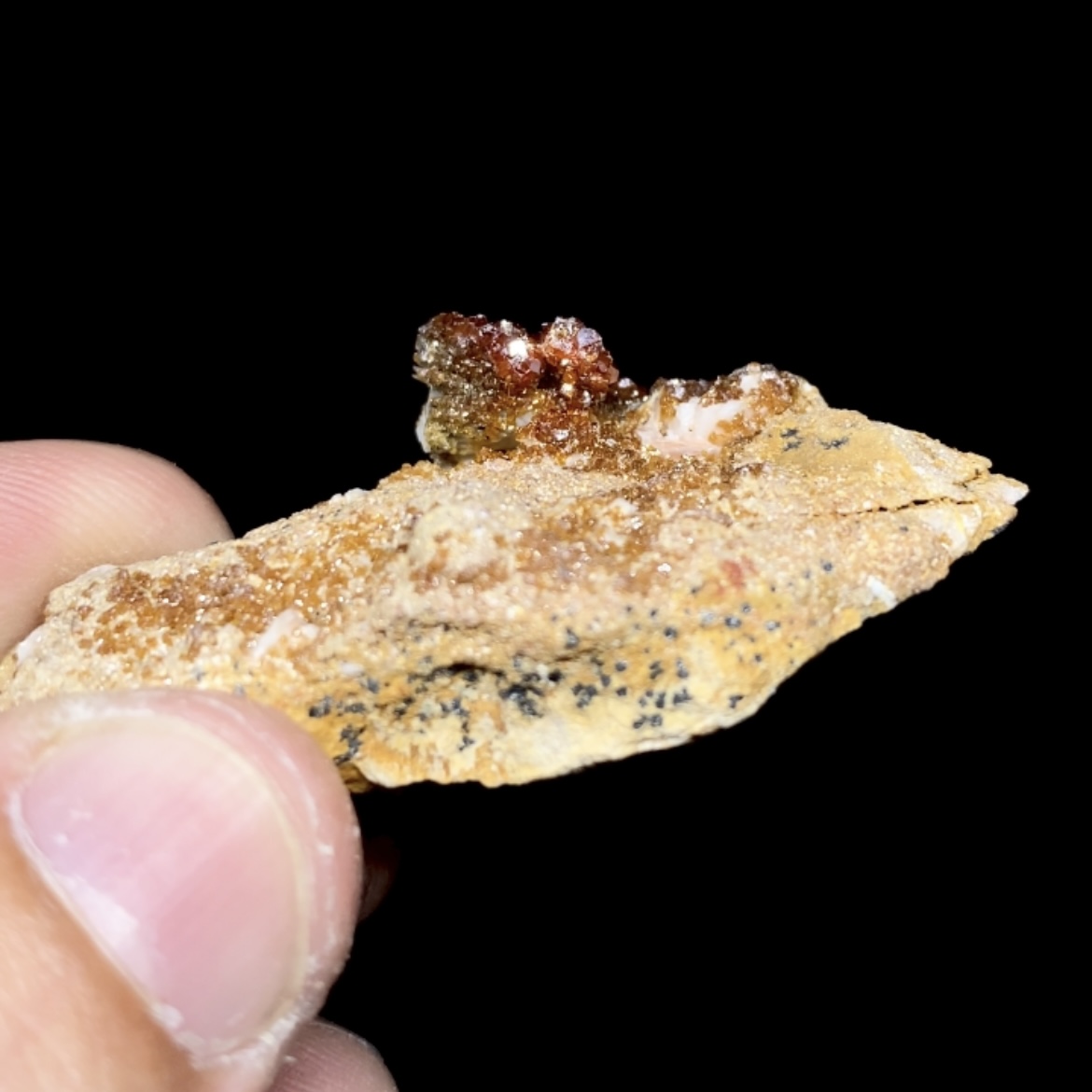 Vanadinita y baritina en cristales #6