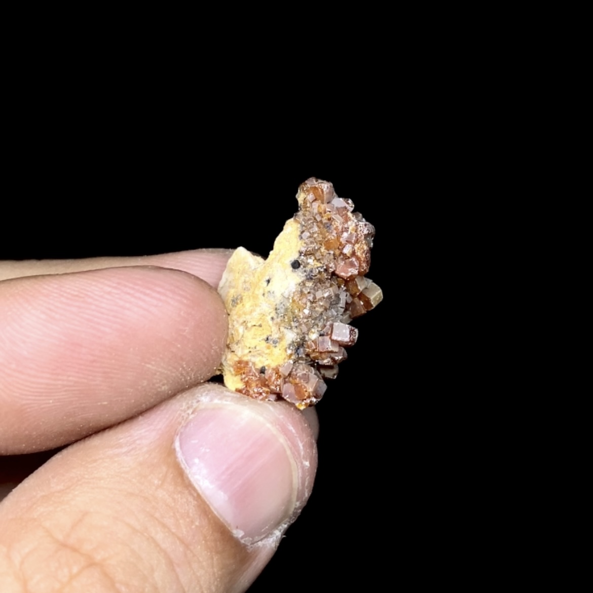 Vanadinita y baritina en cristales #9