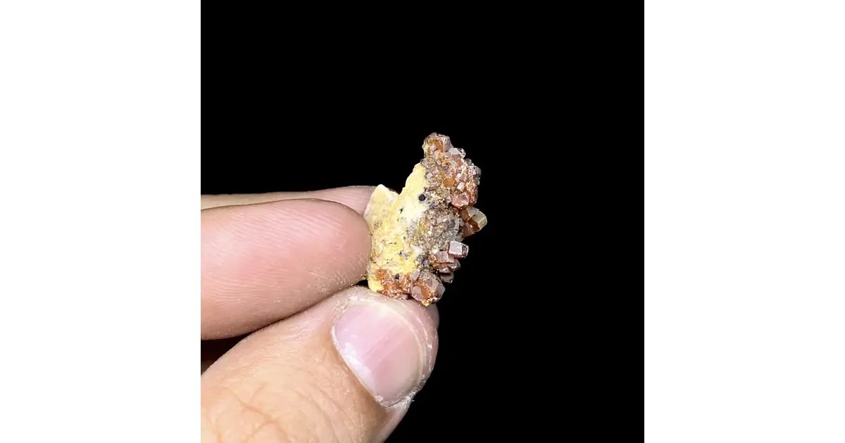 Vanadinita y baritina en cristales #9