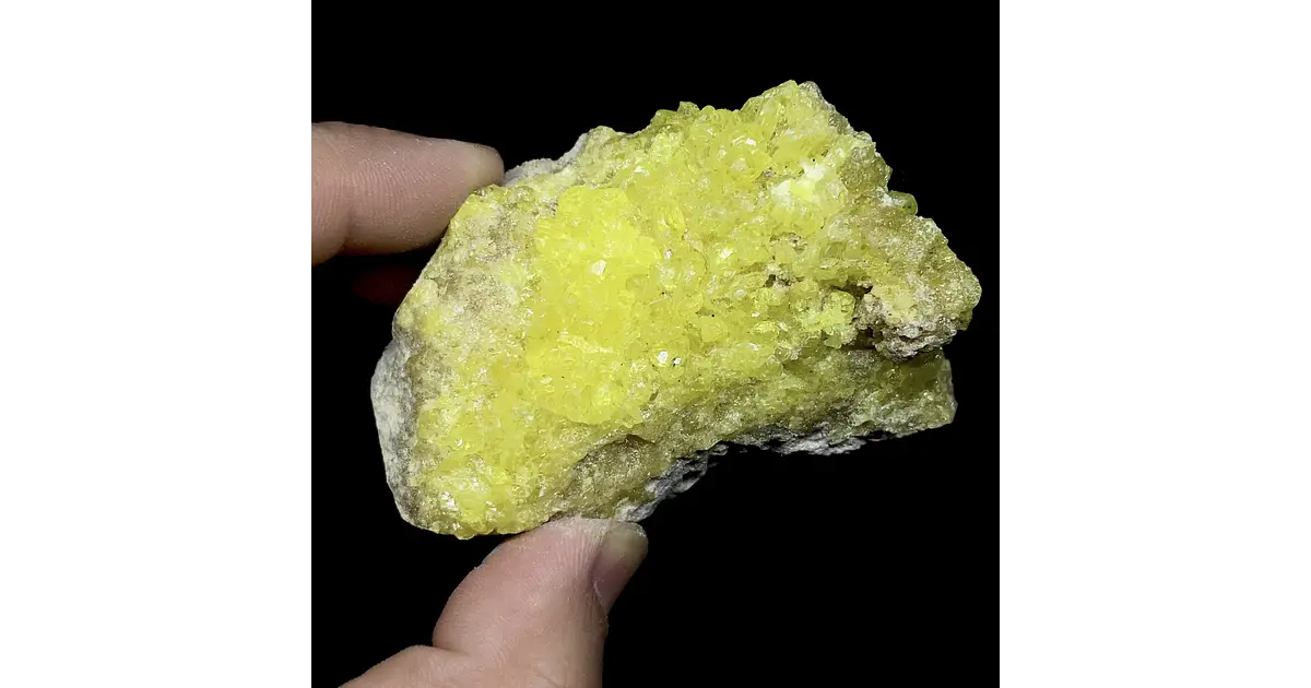 Azufre natural Cristalizado en Clúster #5