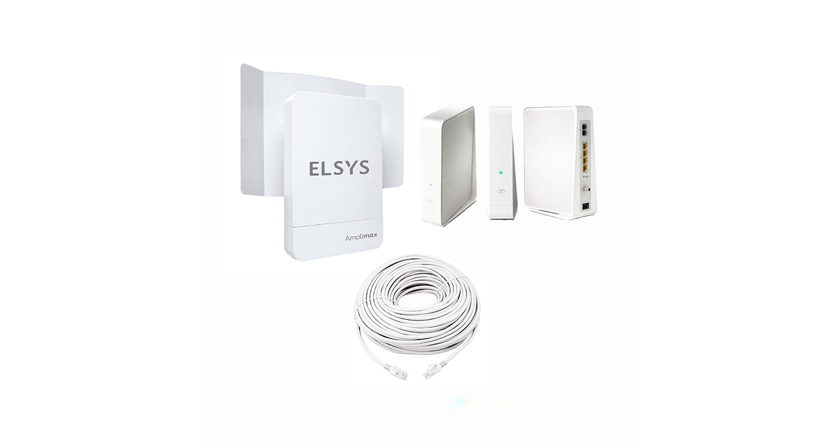 Antena Elsys con router Arris - alcance 30km - Assoría y gar