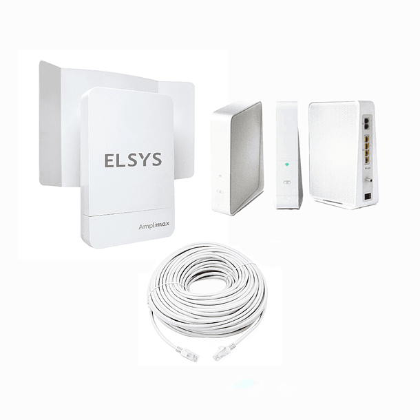 Antena Elsys con router Arris - alcance 30km - Assoría y gar