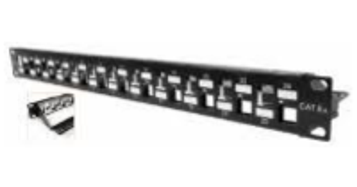 Patch Panel modular Cat6A S/FTP Blindado 24-port NXT