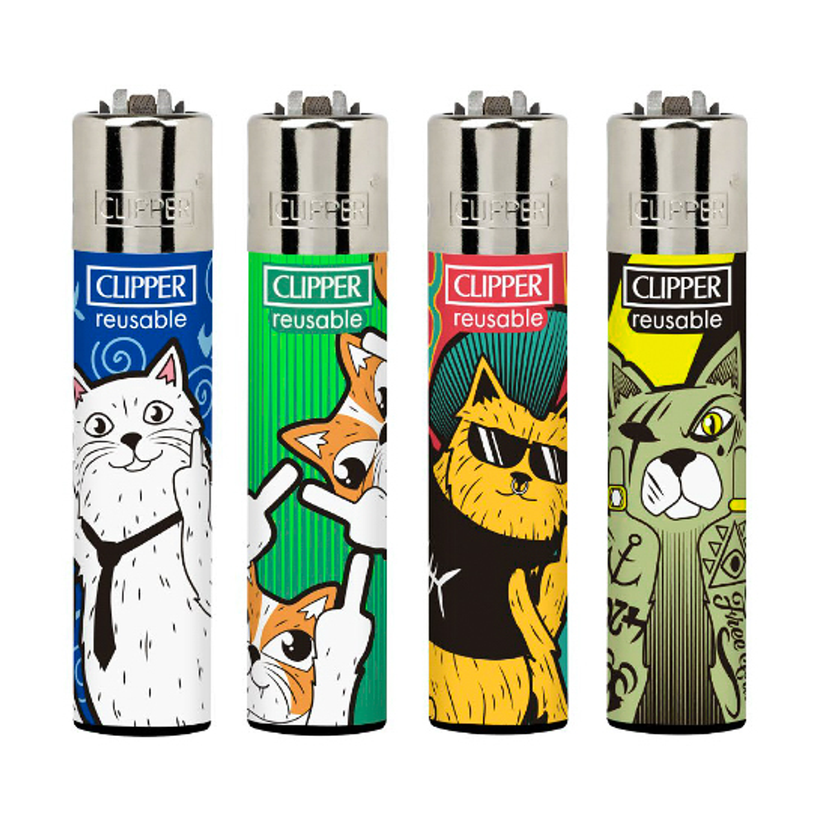 Encendedor Clipper Finger Up Animals