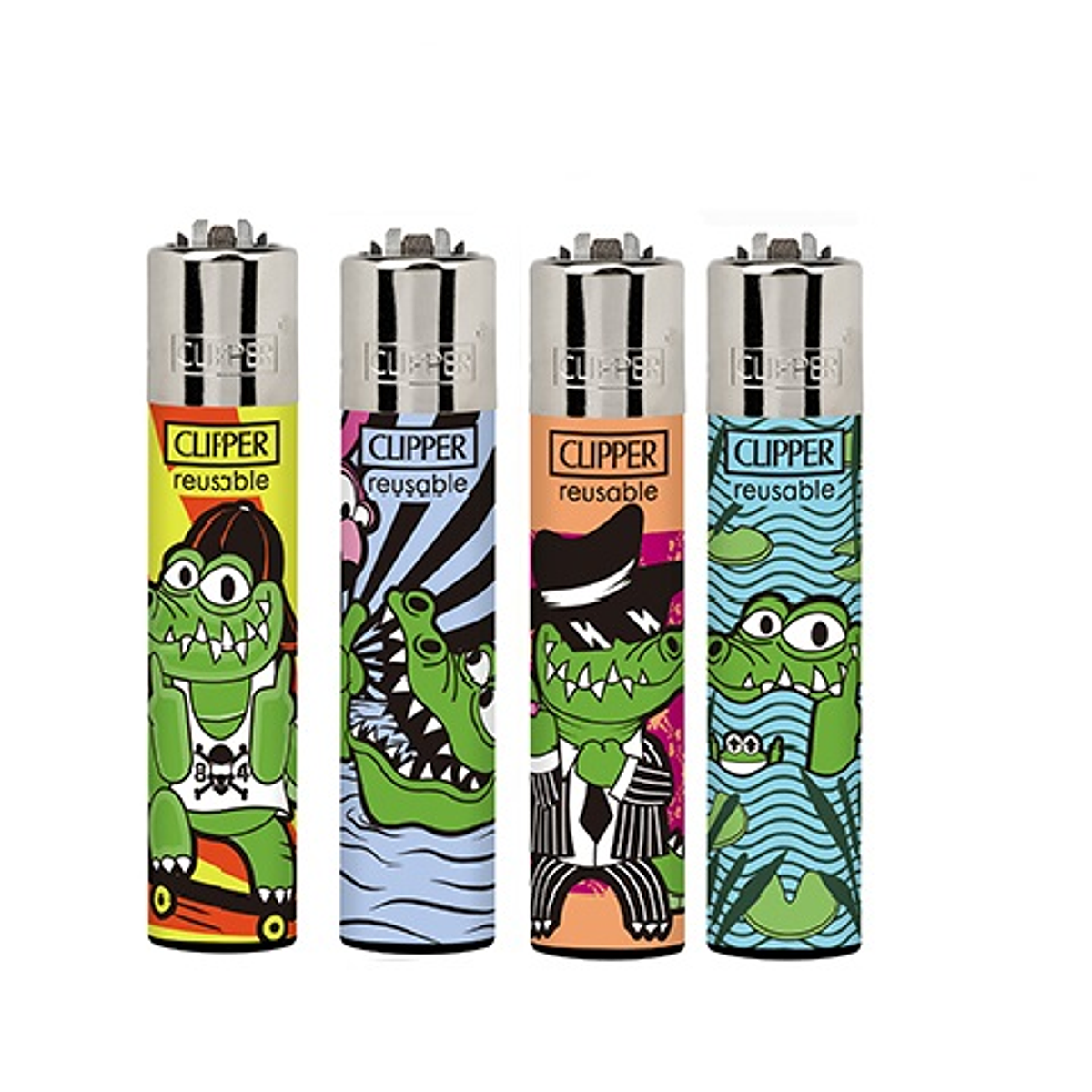 Encendedor Clipper Cocodrilos - Finger Up Animals 3