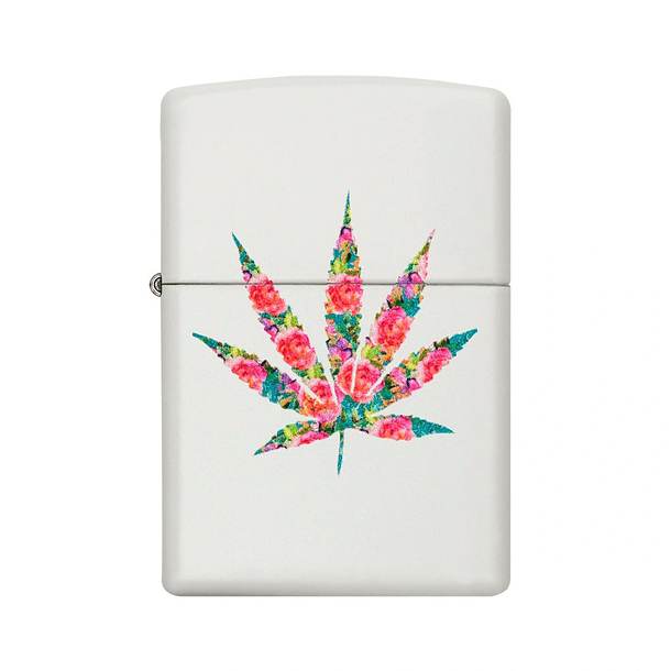 Encendedor Zippo Floral Weed Design